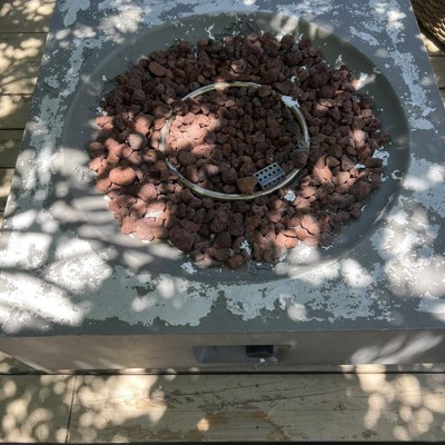 Pipestone Lp Square Fire Pit - Gray - Project 62™ : Target