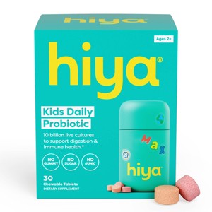 Hiya Kids' Daily Probiotic Chewable Tablets Probiotic Blend - 30ct : Target