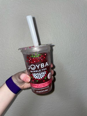 Joyba Raspberry Dragon Fruit Black Bubble Tea - 4pk/12 Fl Oz Cups : Target