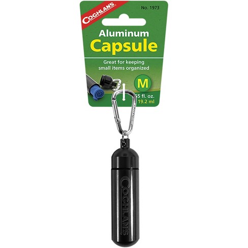 Coghlan's Aluminum Capsule With Carabiner, Watertight Seal - Medium 1 X ...