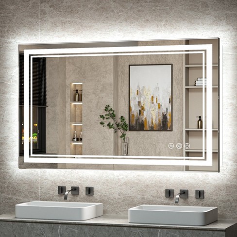 Keonjinn Led Bathroom Vanity Mirror, Front Light & Backlit, 3 Color ...