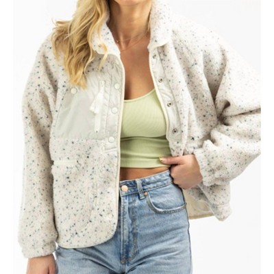 Women's Dotted Snap Button Jacket - Et Clet S/m : Target