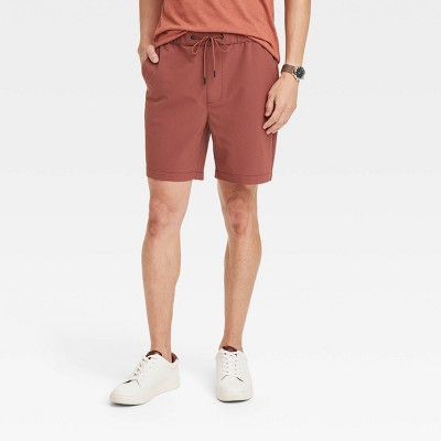 Men's 7" Regular Fit Tech Pull-on Shorts - Goodfellow & Co™ Light Taupe ...