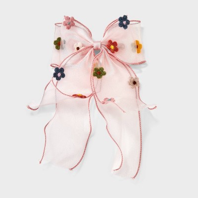 Unique Bargains Women's Cute Bow Hair Pins 10.24"x6.69"x0.79" 1 Pc Blue ...