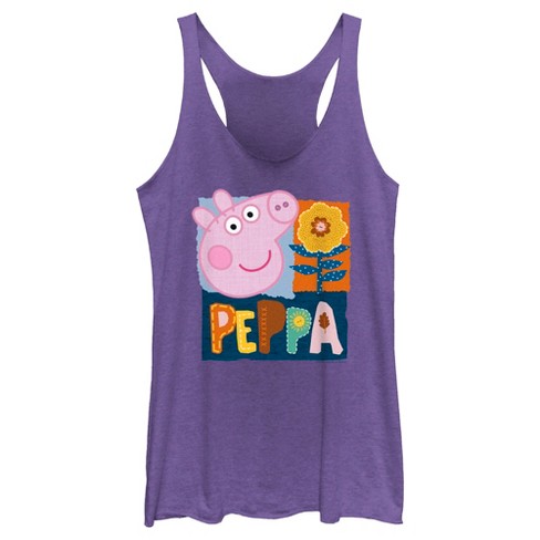 Women's Peppa Pig Spring Portrait Racerback Tank Top : Target