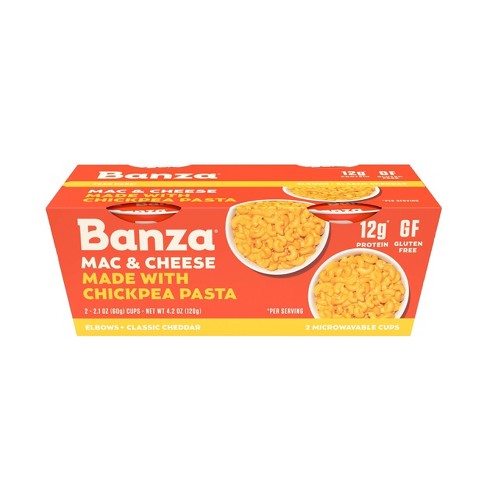 Banza Microwaveable Mac Elbows & Cheddar - 4.2oz : Target