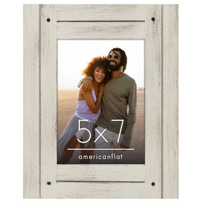 Northlight 5" X 7" Weathered Finish Photo Picture Frame - White : Target