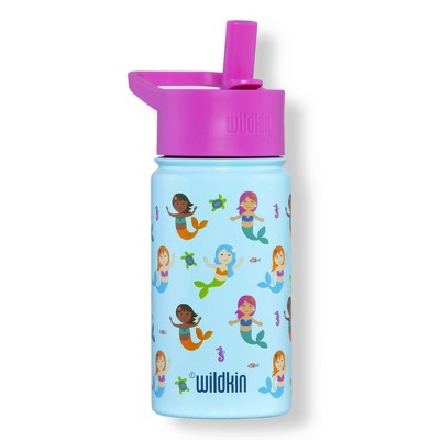 Wildkin Kids 14 Oz Stainless Steel Insulated Water Bottle (mermaids ...