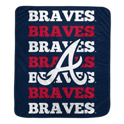 MLB Atlanta Braves Repeat Refresh Ultra Soft Blanket : Target