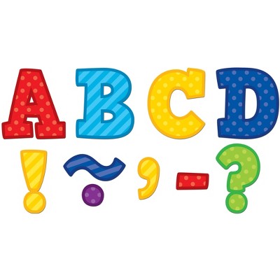 Teacher Created Resources® Black Stitch Bold Block 3" Magnetic Letters ...