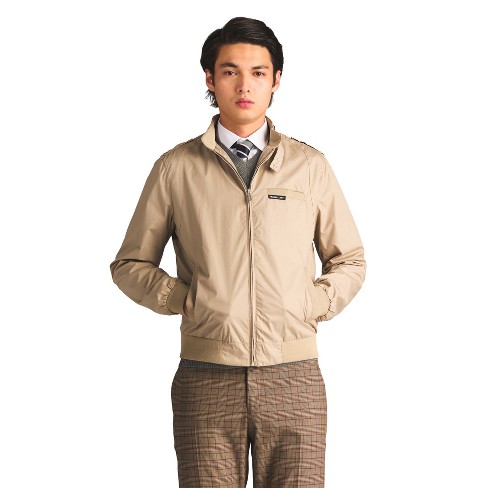 Members Only Men's Original Iconic Racer Jacket - Small, Khaki : Target