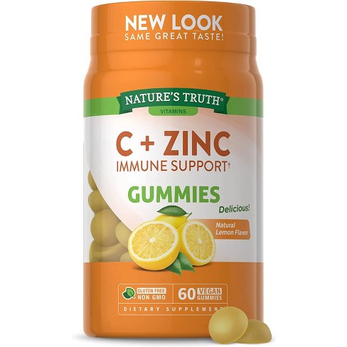 Nature's Truth Vitamin C With Zinc | 60 Gummies : Target
