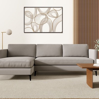 Luxenhome Gold And Black Metal Abstract Rectangular Wall Décor : Target