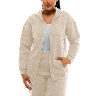 Derek Heart Oversized Zip-up Hoodie with Drop Shoulder and Kangaroo ...