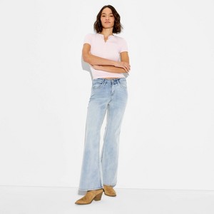 Women's Mid-Rise Curvy Flare Jeans - Wild Fable™ Light Wash 14 : Target