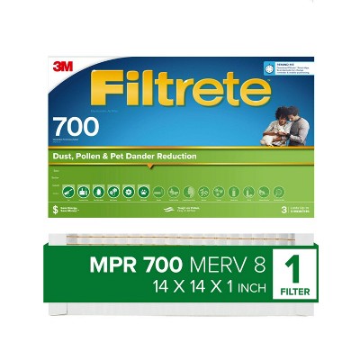 Filtrete 14" X 14" 700 Mpr Dust Pollen And Pet Dander Electrostatic Air ...
