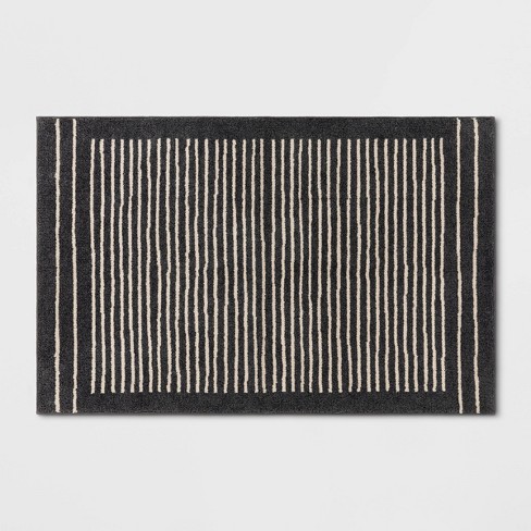 2'6"x4' Washable Knitted Stripe Accent Rug - Threshold™ : Target