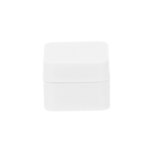 Unique Bargains Portable Square Double Layer Cream Box 1 Pc White 10g ...