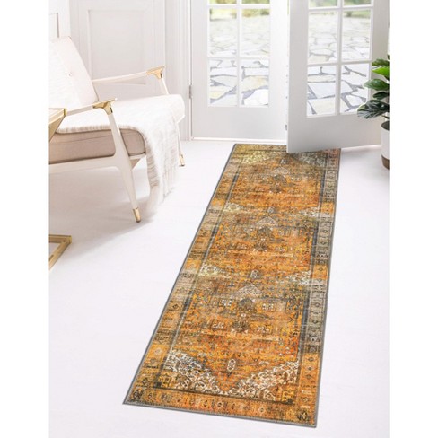 Unique Loom 2' 6 X 12' 0 Peter Timeless Yellow Runner Rug : Target