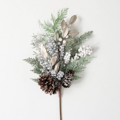 Sullivans Artificial 28" Frosted Berry Spray, Multicolored : Target