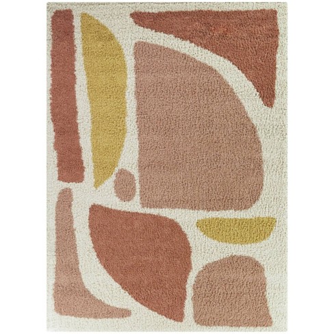 Balta Rugs 7'10"x10' Cesare Abstract Plush Teen Rug Pink: High Pile ...