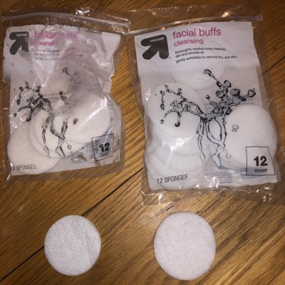 Facial Buff Sponges - 12ct - White - Up&up™ : Target