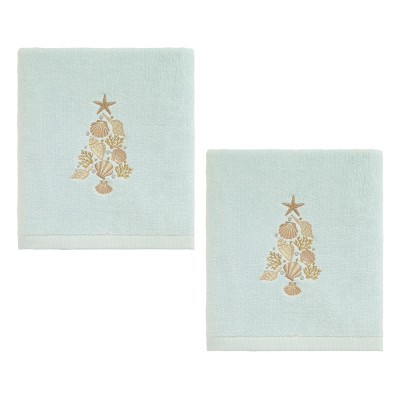 Avanti Shell Tree 2-Pack Hand Towel Set : Target