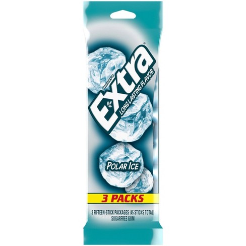 Extra Polar Ice Sugar-free Gum Multipack - 15 Sticks/3pk : Target