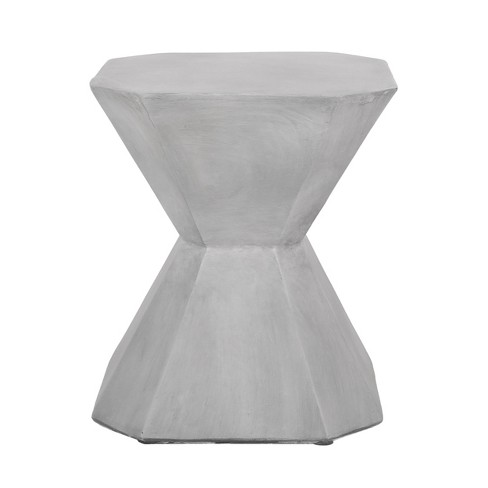 Gdfstudio Noyes Outdoor Lightweight Concrete Side Table Concrete Finish Target