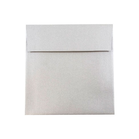 Jam Paper 6 X 6 Square Metallic Invitation Envelopes Stardream Silver ...