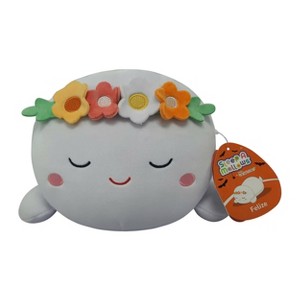 Squishmallows 8"H Felize White Ghost with Flower Crown Weighted ...