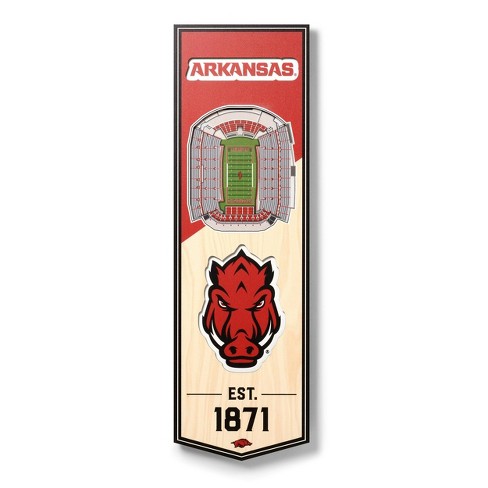 Ncaa Arkansas Razorbacks 6"x19" Stadium Banner : Target