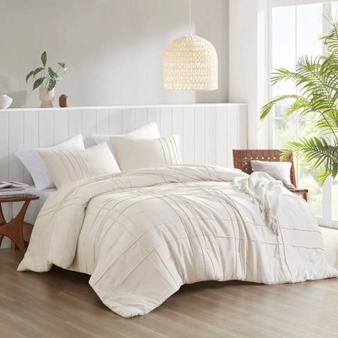 510 Design Full/queen Porter Soft Washed Durable Pleated Comforter Set ...