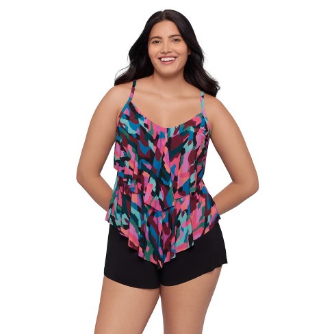 Trimshaper Ronnie Tankini Swim Top : Target