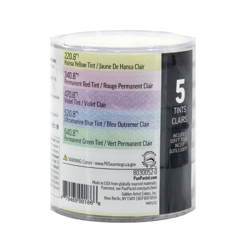 Tint Starter Set 5ct - Panpastel: Blendable Soft Pastels, Multicolor ...