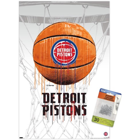 Trends International Nba Detroit Pistons - Drip Basketball 21 Unframed ...
