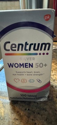 Centrum Silver Women 50+ Multivitamin / Multimineral Dietary Supplement ...