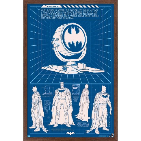 Trends International Dc Comics Batman - Bat Signal Framed Wall Poster ...
