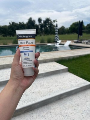 Neutrogena Clear Face Sunscreen Lotion, Spf 50, 3oz : Target