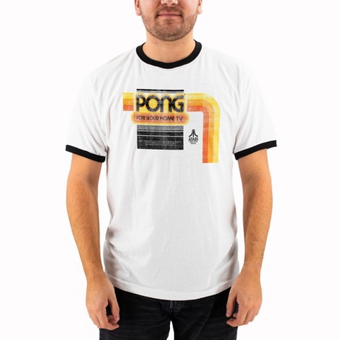 Atari Pong Home Version Box Art Ringer T-shirt White Xl : Target
