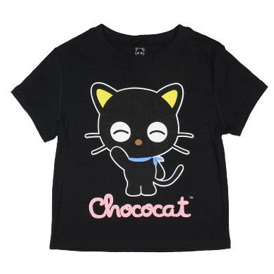 Sanrio Chococat Women's Character Design Junior's Crop Baby Doll T ...