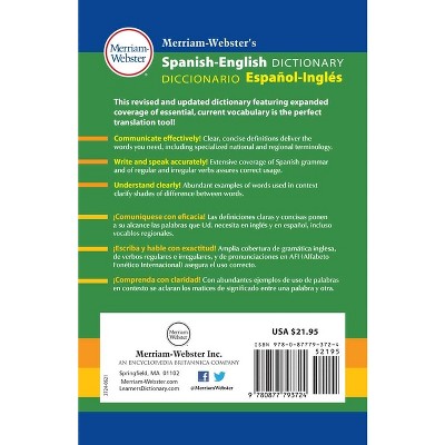 Merriam-webster's Spanish-english Dictionary - (paperback) : Target