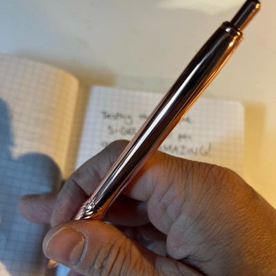 Sharpie 1ct S-Gel Metal Pen Copper Barrel .7mm Black Ink with Refill ...