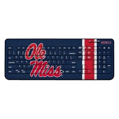 Keyscaper Mississippi Ole Miss Rebels Stripe Wireless Usb Keyboard : Target