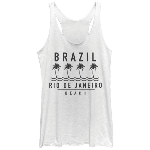 Women's Lost Gods Brazil Rio De Janeiro Beach Racerback Tank Top : Target