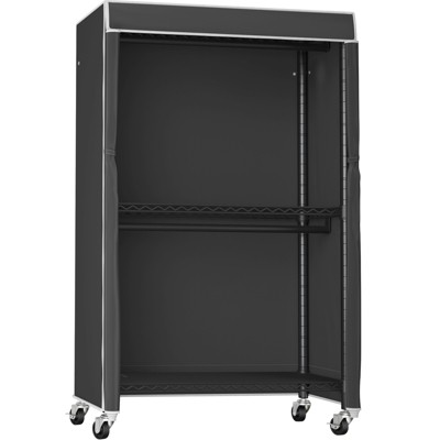 Vipek V12c Heavy Duty Rolling Garment Rack With Cover Clothing Rack ...