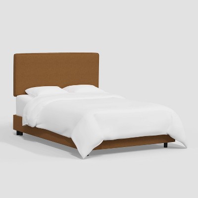 Twin Kelsey Platform Bed In Textured Linen Zuma White - Threshold™ : Target