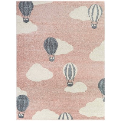 5'3"x7' Hailey Rainbow Striped Kids' Rug Pink - Balta Rugs : Target