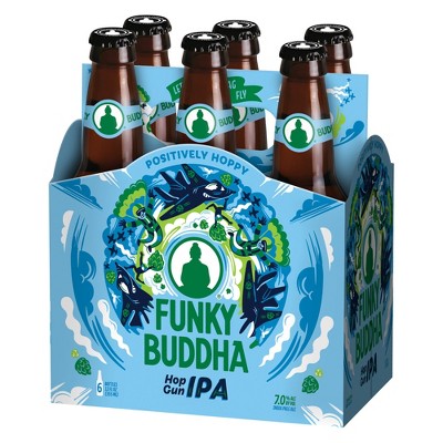 Funky Buddha Hop Gun Ipa Beer - 6pk/12 Fl Oz Bottles : Target