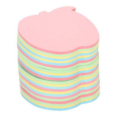 Unique Bargains Star Shape Bright Colorful Sticky Notes 100 Sheets/pad ...